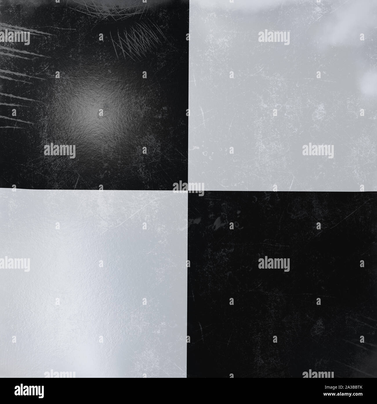 3d Rendering of a black and white damage metalic surface Stock Photo ...