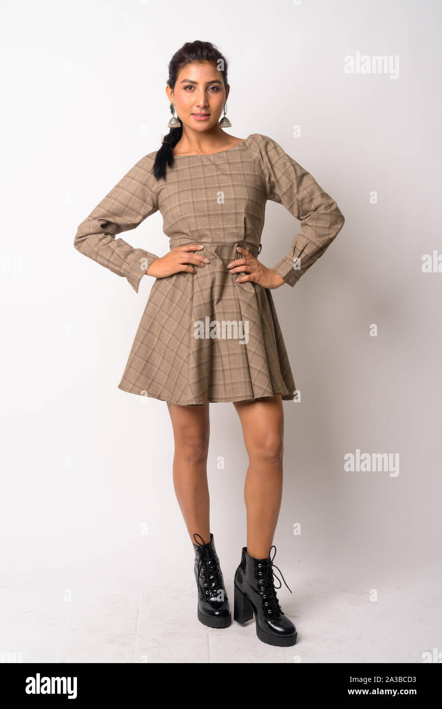 Full body shot of young beautiful Persian woman Stock Photo - Alamy