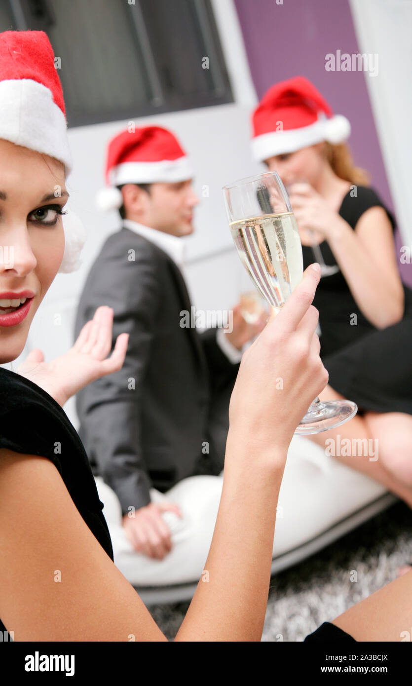 Three friends in white dresses hi-res stock photography and images - Alamy