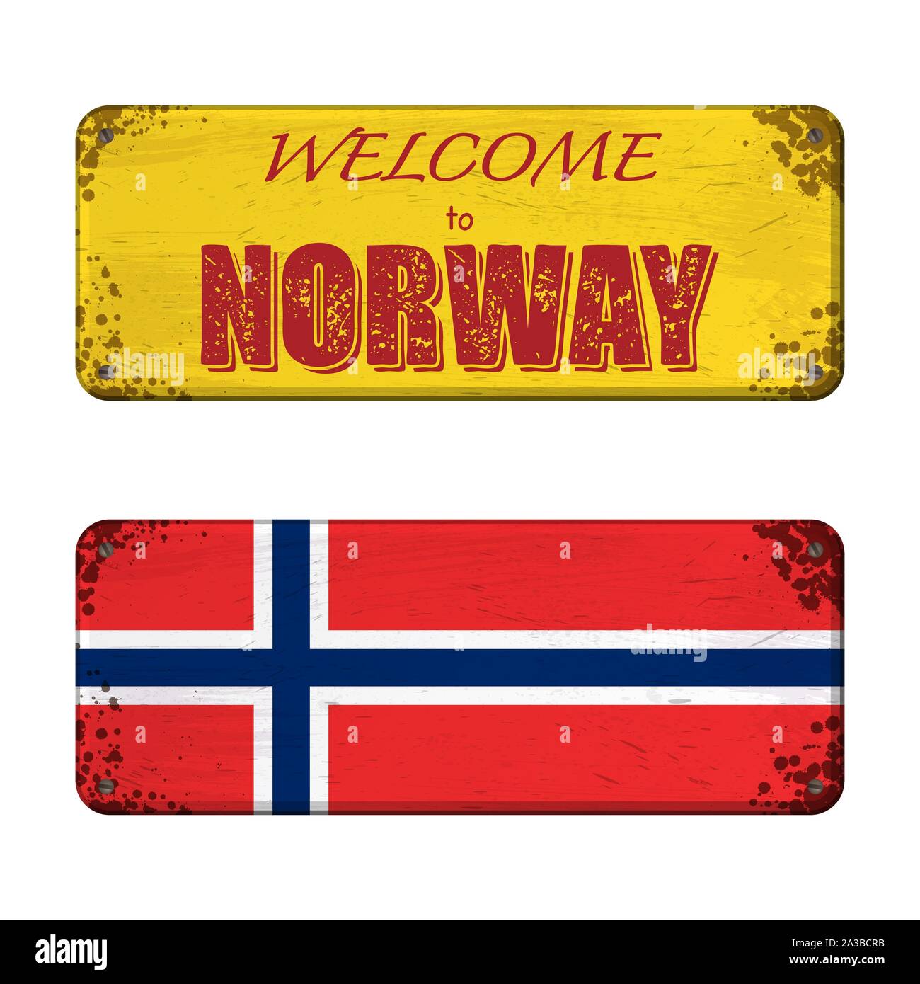 Welcome sign norway Stock Vector Images - Alamy