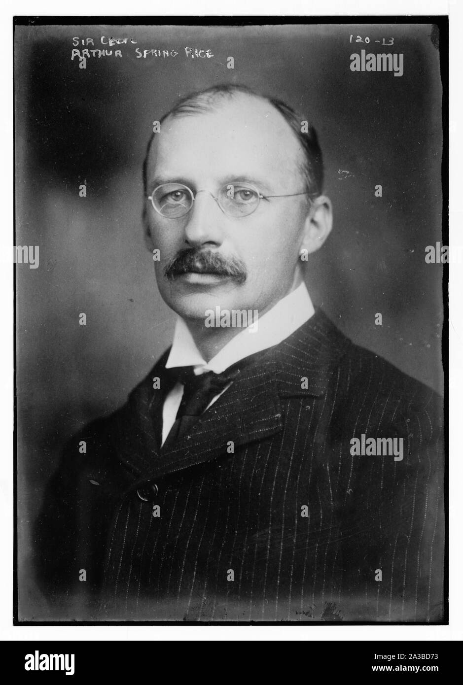 Sir Cecil Arthur Spring Rice, portrait bust Stock Photo - Alamy