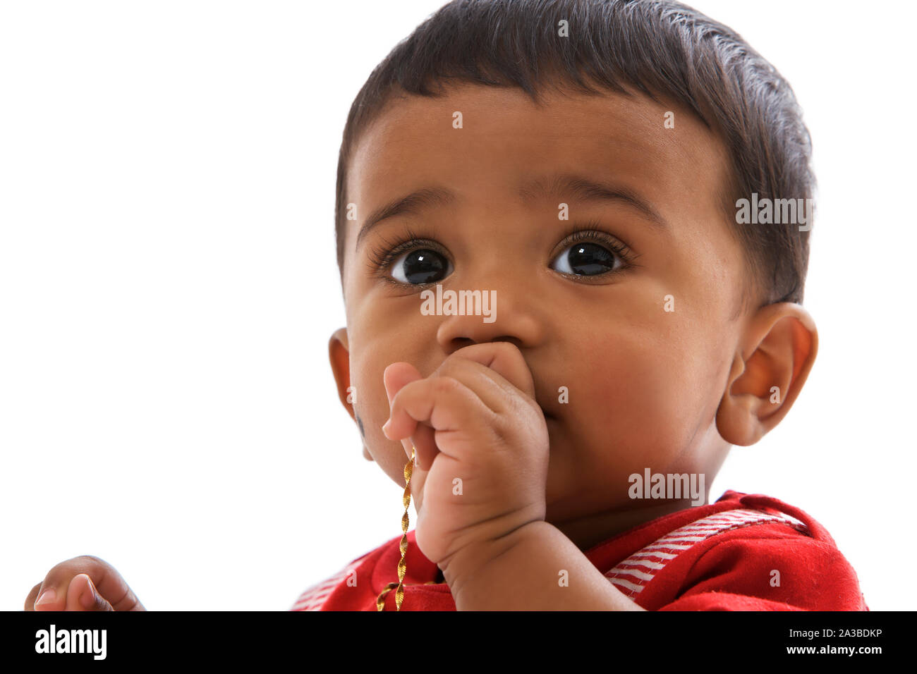 Baby boy face big brown hi-res stock photography and images - Alamy