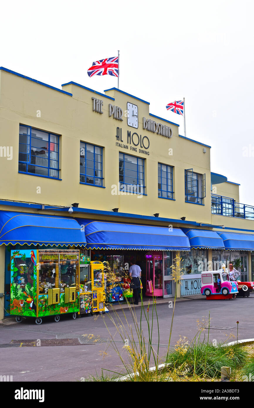 The Pier Bandstand is an Art Deco bandstand built 1938/39. Now occupied ...