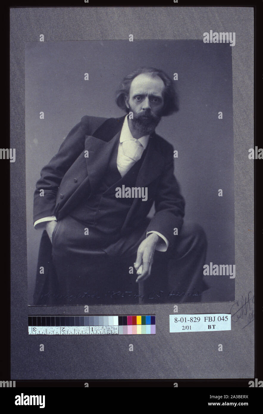 Sir Hall Caine, three-quarter length portrait, facing front ...