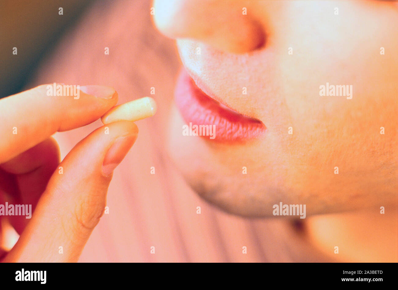 Capsules with faces hi-res stock photography and images - Alamy