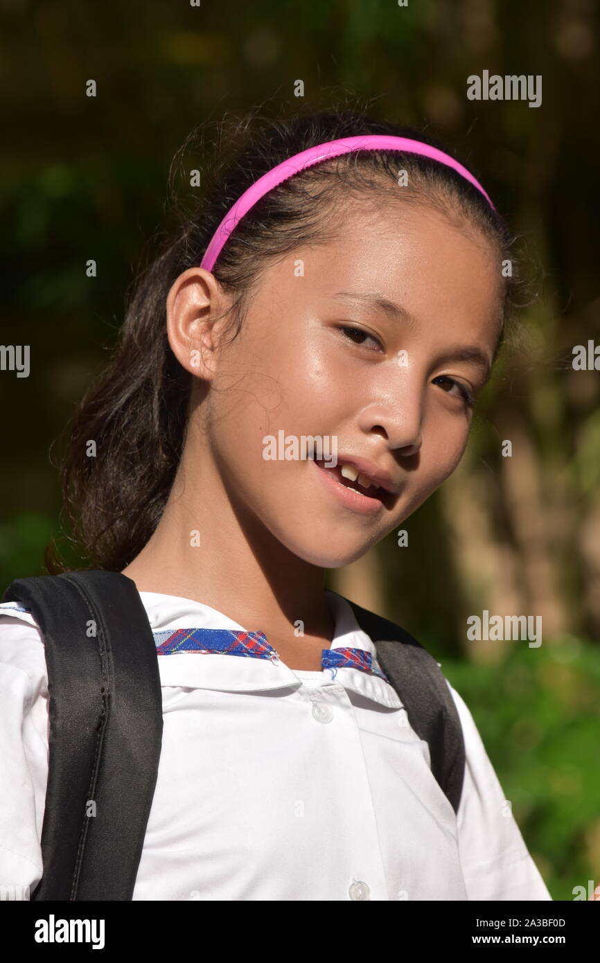 Happy girl school teenager hi-res stock photography and images - Alamy