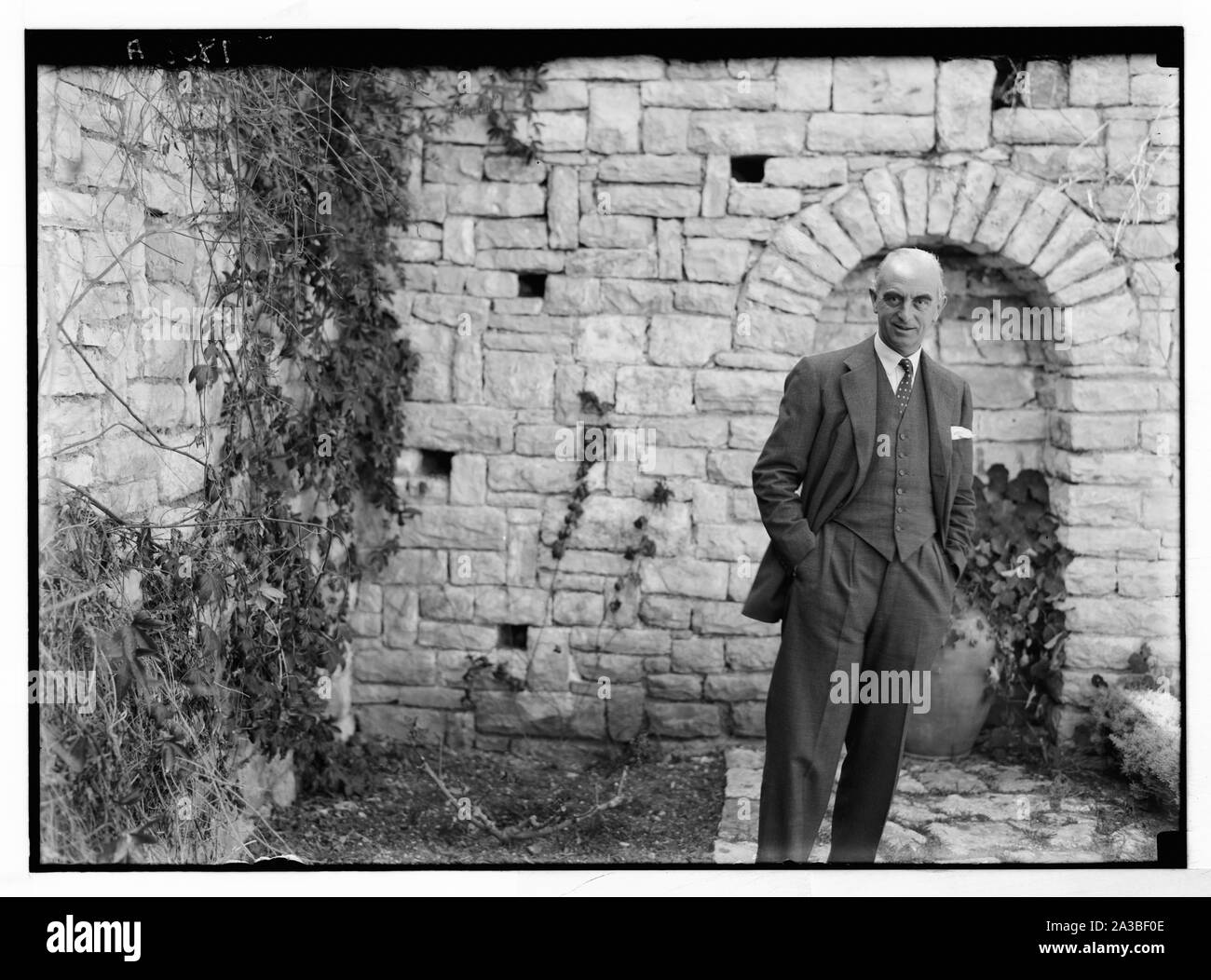 Sir Harold McMichael [i.e., MacMichael], H.C. [i.e., High Commissioner ...