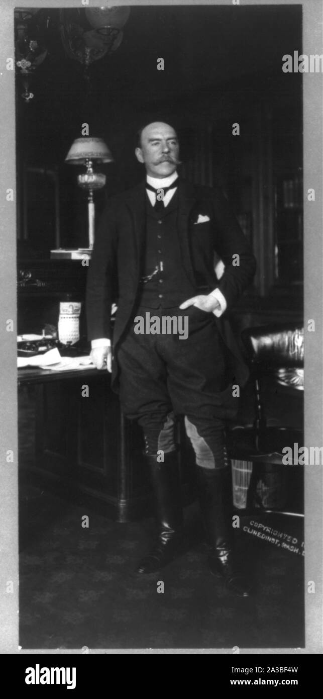 Sir Henry Mortimer Durand, 1850-1924, full length portrait, standing in ...