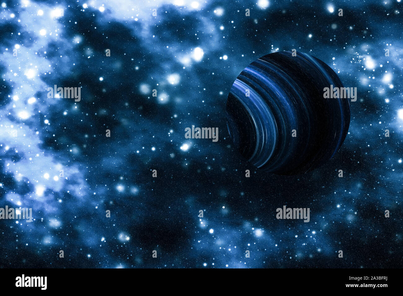 Discovery in astronomy, cosmic abstract and future technology concept ...