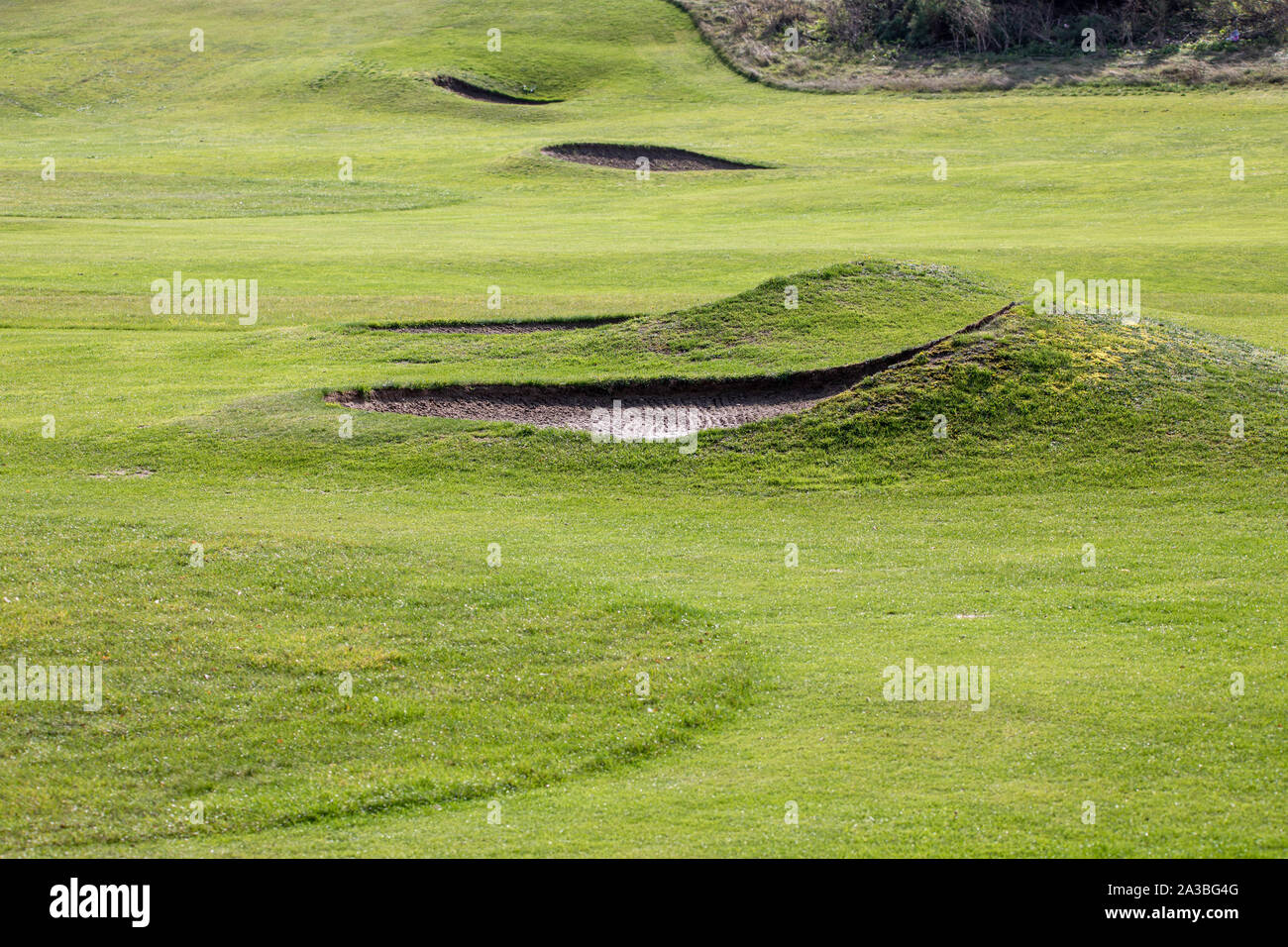 Golf bunkers hi-res stock photography and images - Alamy