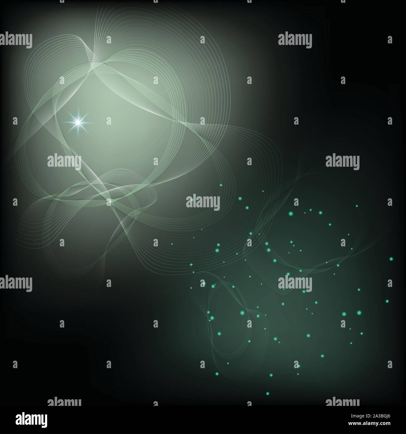 Sci-Fi freeform wave line network background, stock vector Stock Vector ...