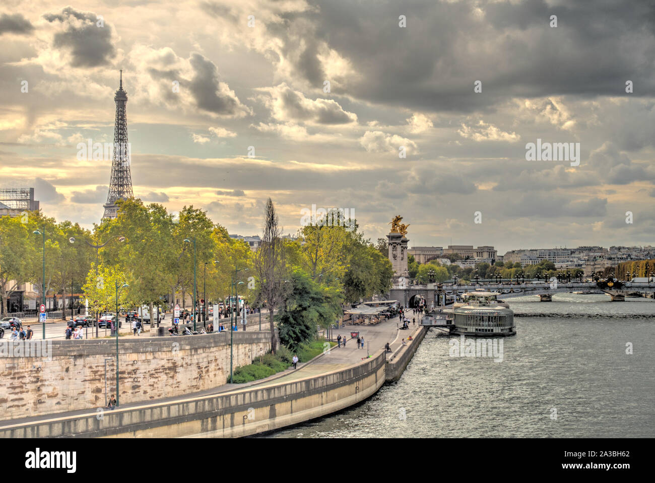 Paris riverside, France Stock Photo - Alamy