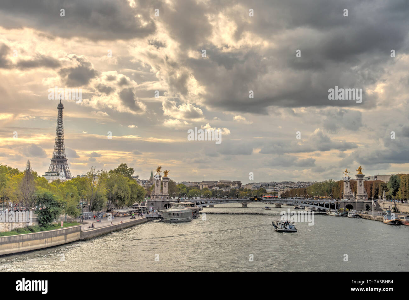 Paris riverside, France Stock Photo - Alamy