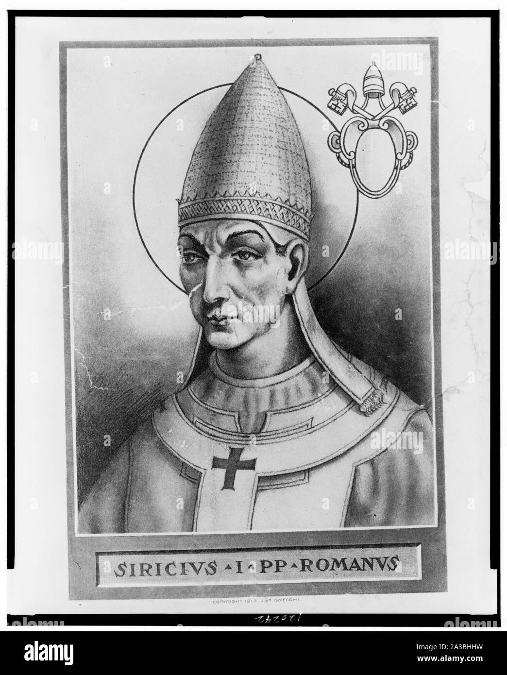 Siricius I PP Romanus Stock Photo - Alamy