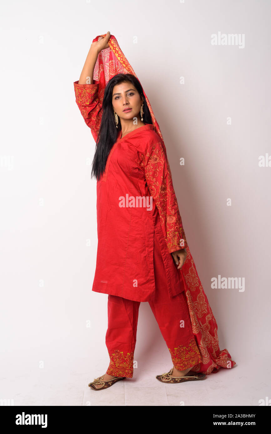 Full body shot of young Persian woman in traditional clothing Stock ...