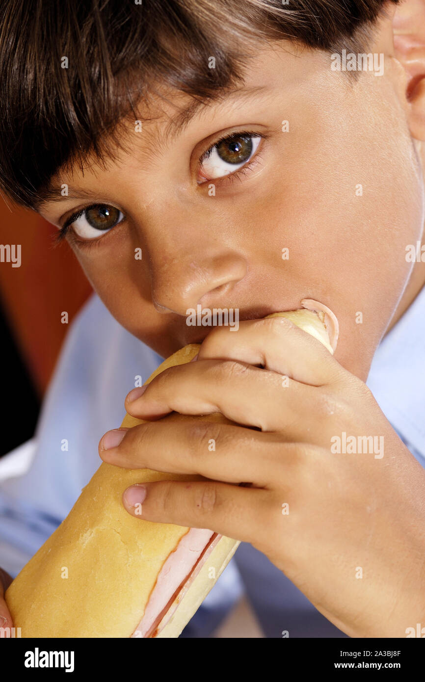 little boy, sandwich Stock Photo - Alamy