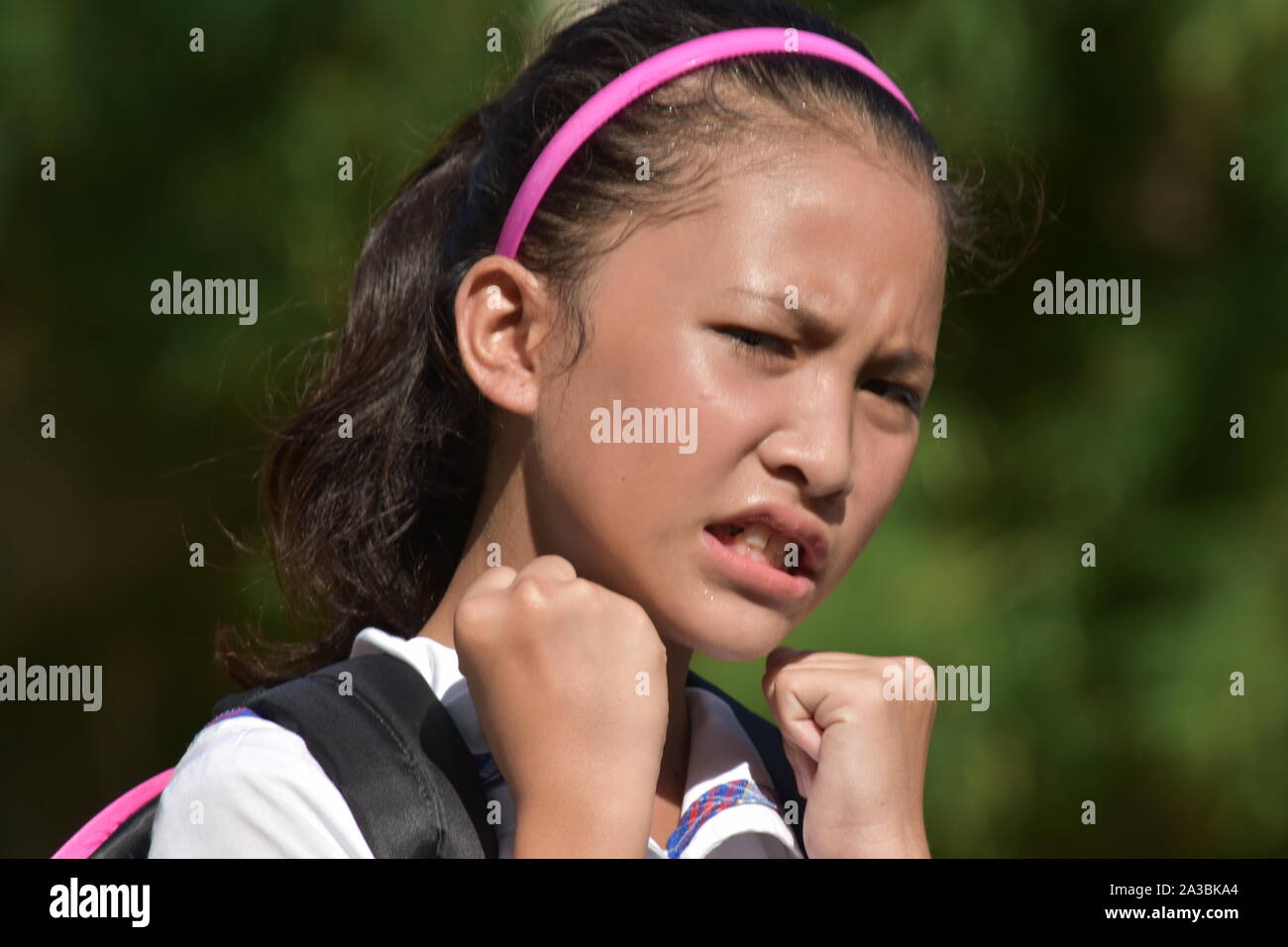 An An Anxious Minority Person Stock Photo - Alamy