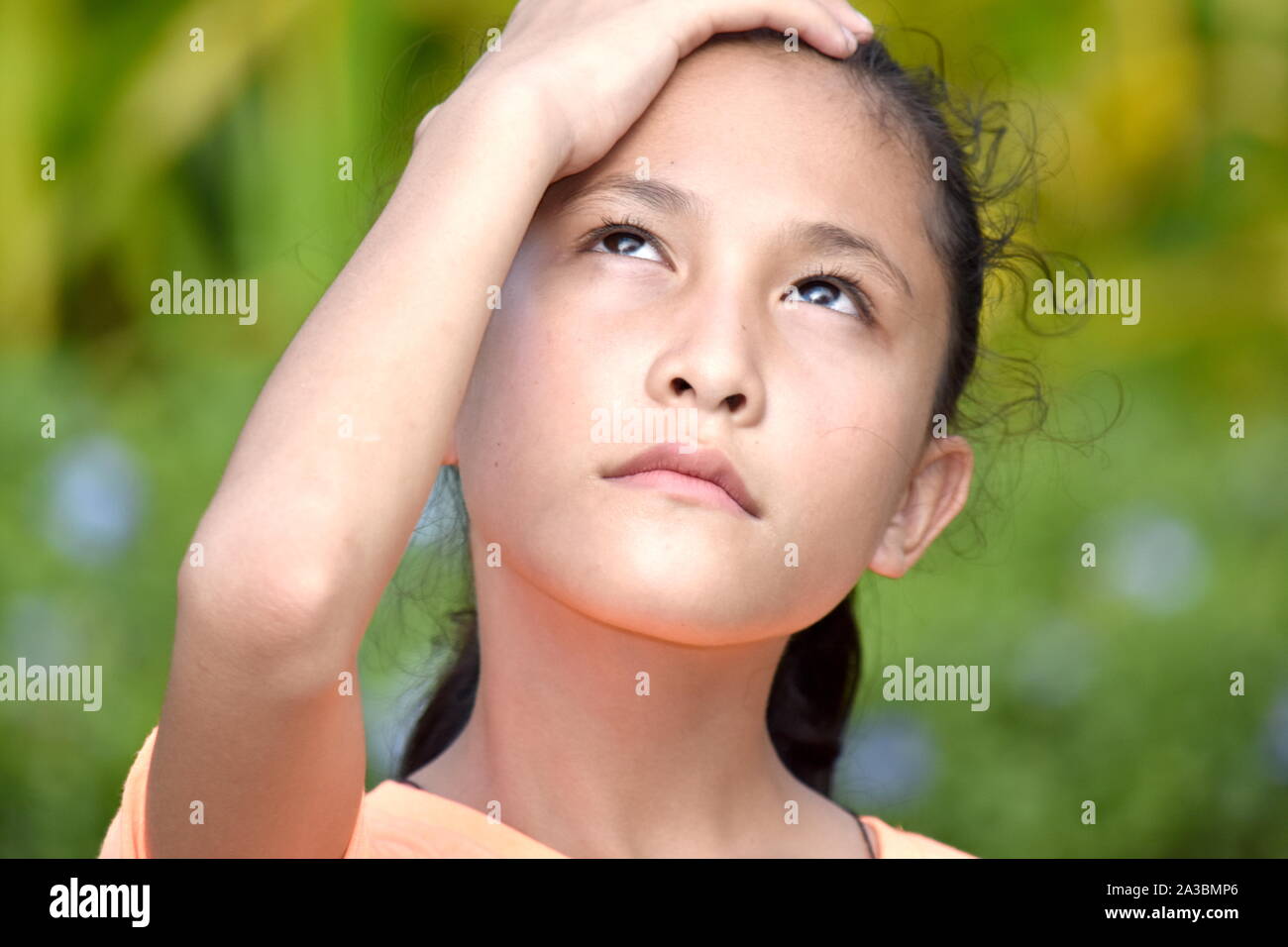 A Female And Memory Loss Stock Photo - Alamy