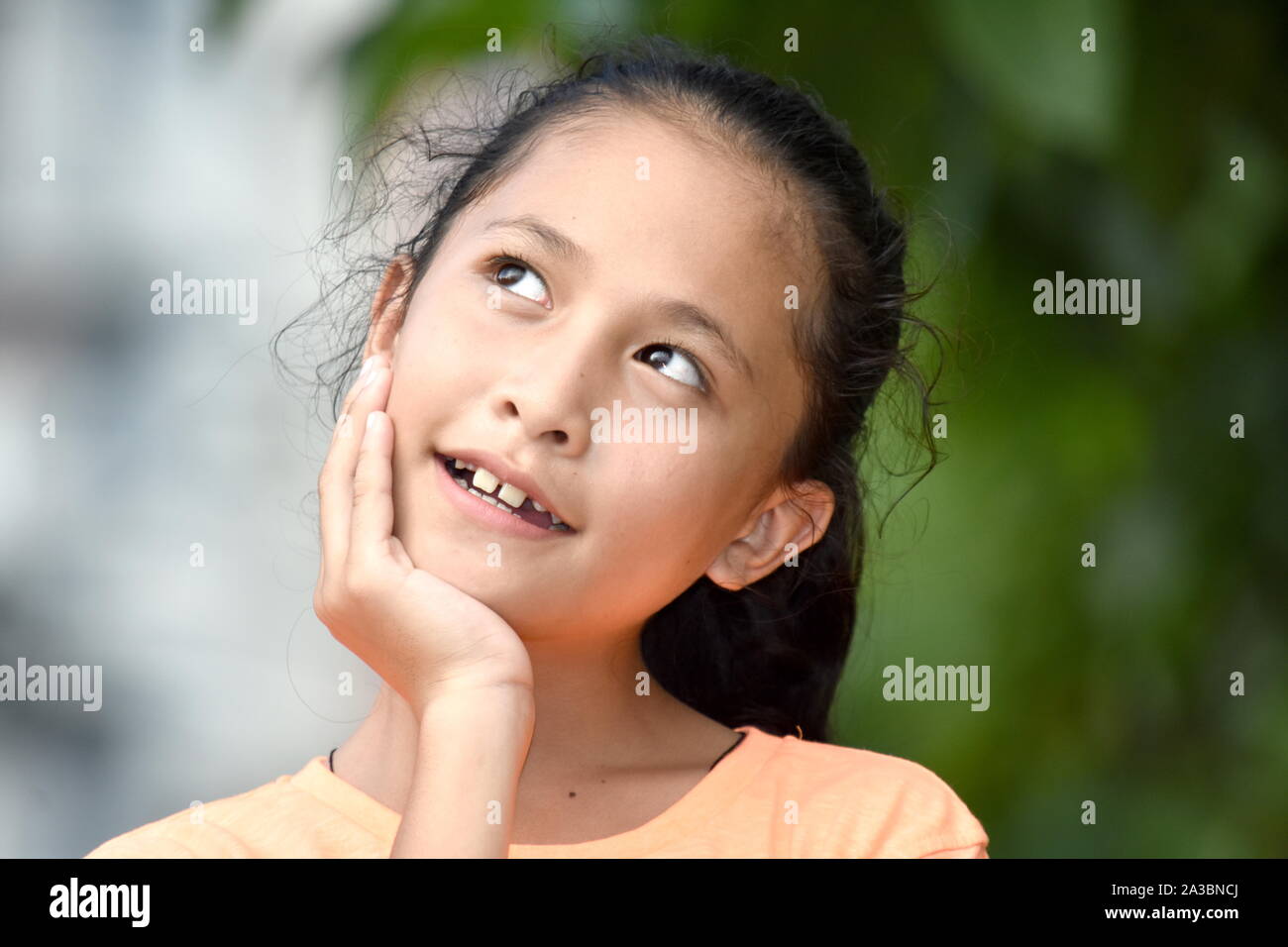 A Teen Girl Making A Decision Stock Photo - Alamy
