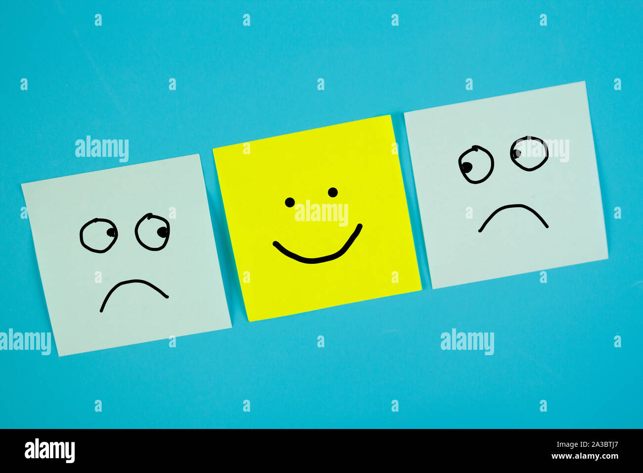 Jealousy concept image. Unhappy characters jealous to happy one Stock ...