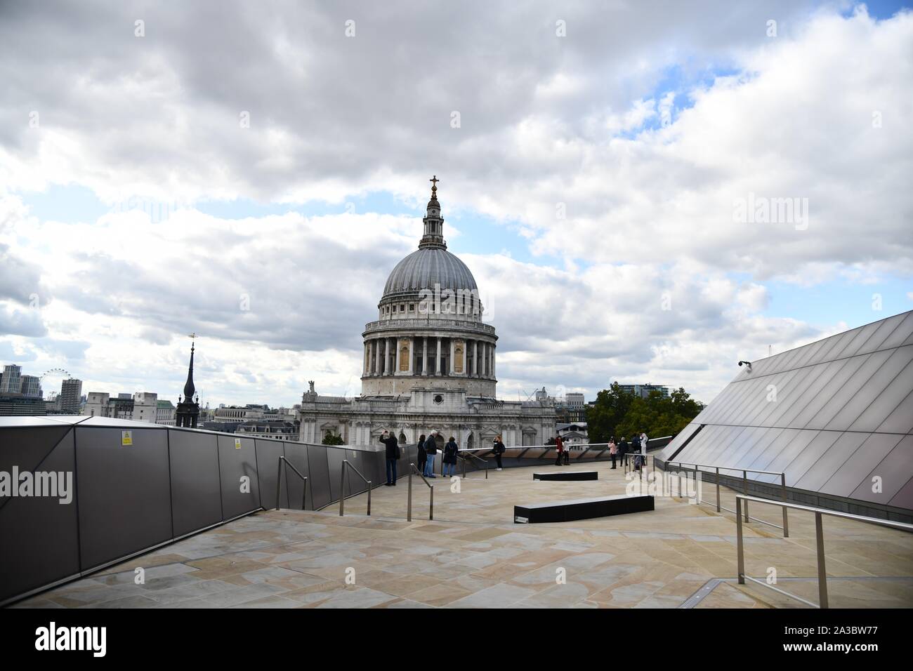 Eye level view of St Paula Cathedral Stock Photo - Alamy