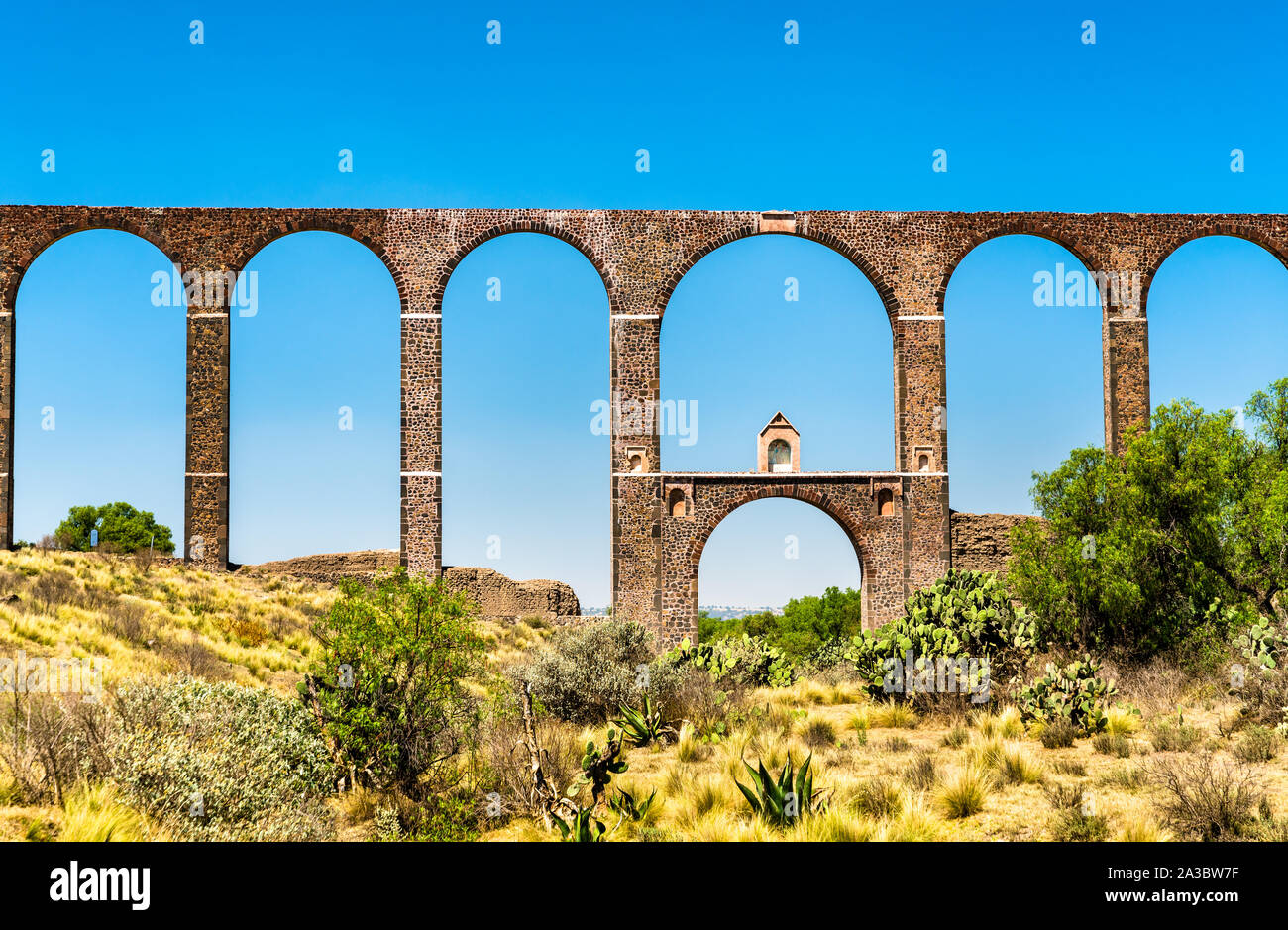 Aqueduct of Padre Tembleque in Mexico Stock Photo - Alamy