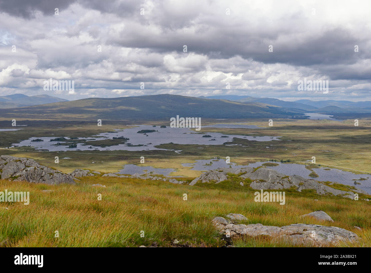 Loch Bà & Stob na Cruaiche viewed from Meall Mor, Rannoch Moor ...