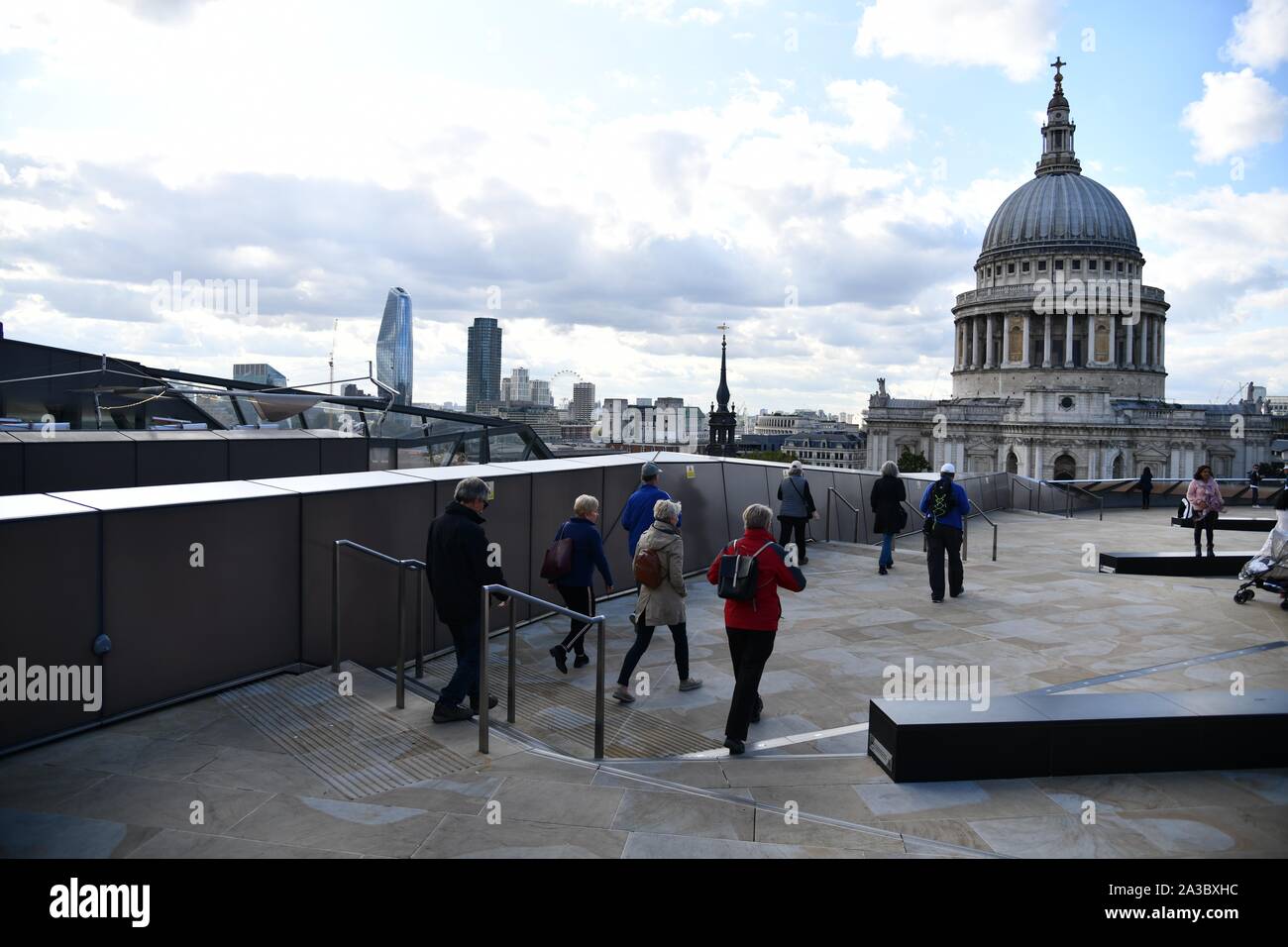 Eye level view of St Paula Cathedral Stock Photo - Alamy
