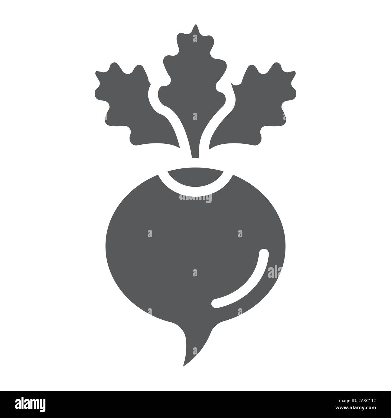 Beetroot glyph icon, beet and vegetable, vitamin sign, vector graphics, a solid pattern on a ...