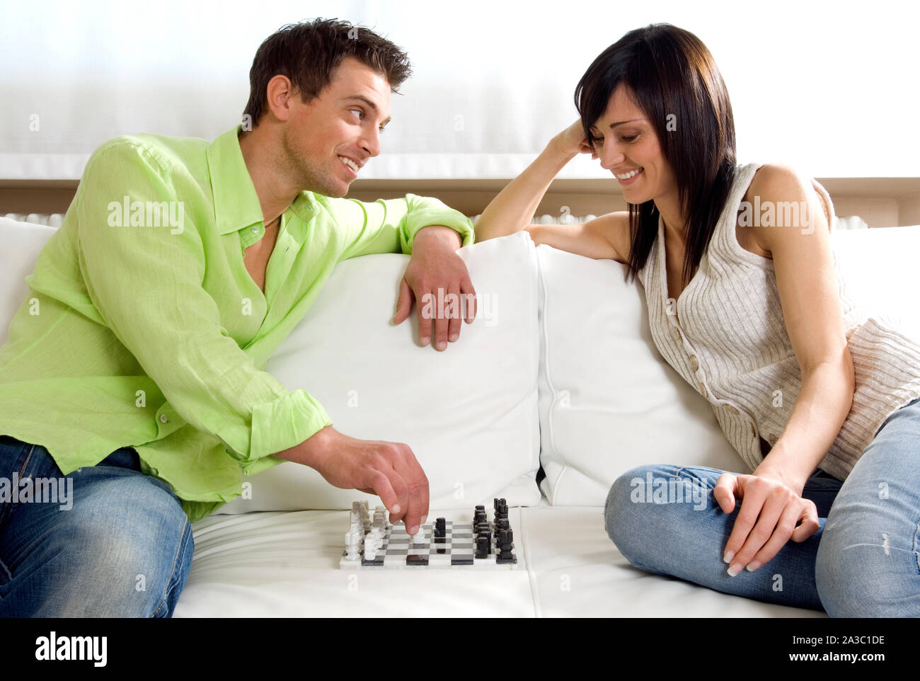 Two young chess players hi-res stock photography and images - Alamy