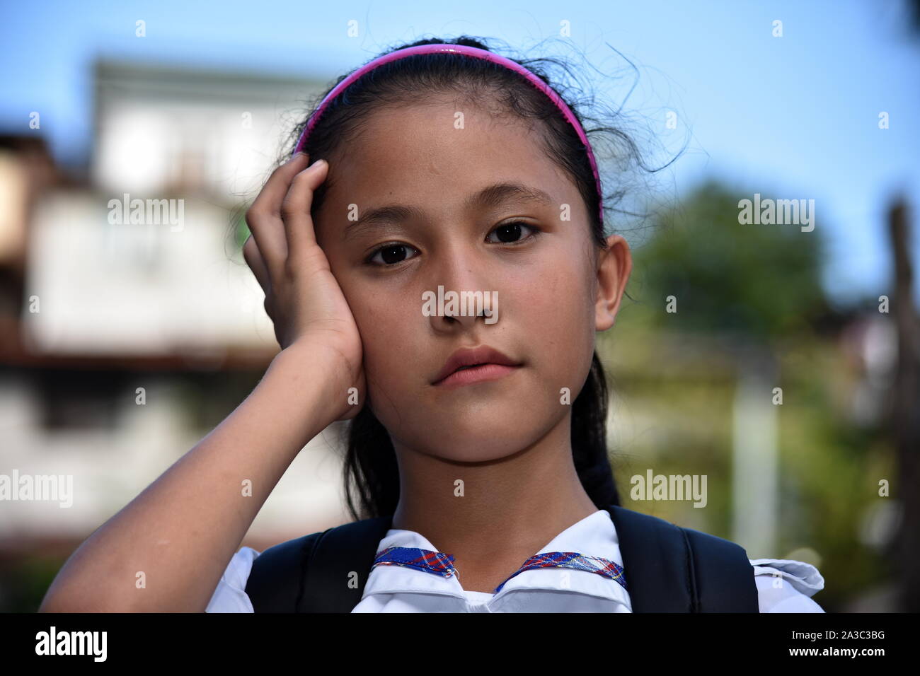 A School Girl And Memory Loss Stock Photo - Alamy