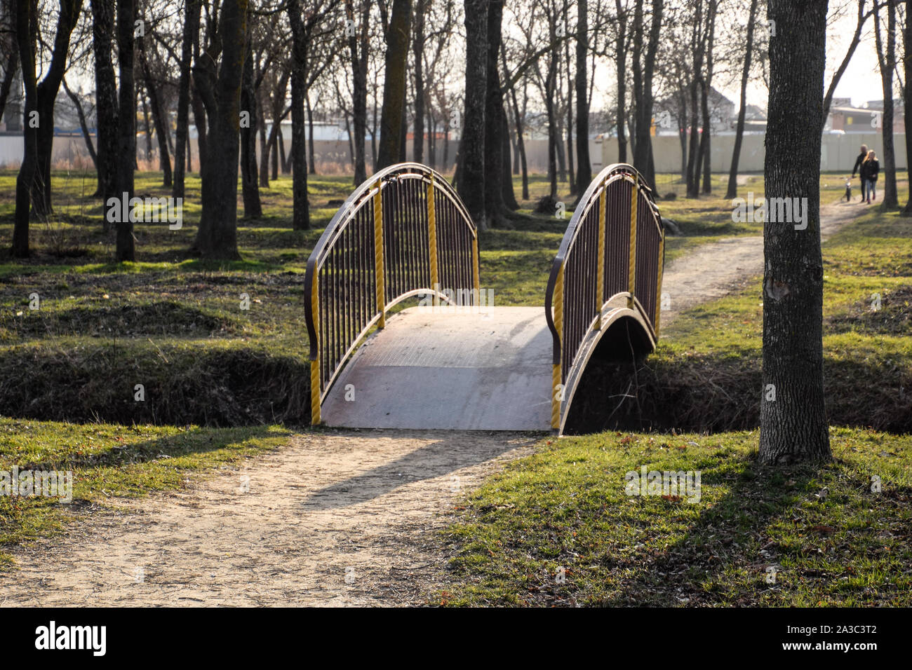 Wooden Bridge Over A Ditch High Resolution Stock Photography and Images ...