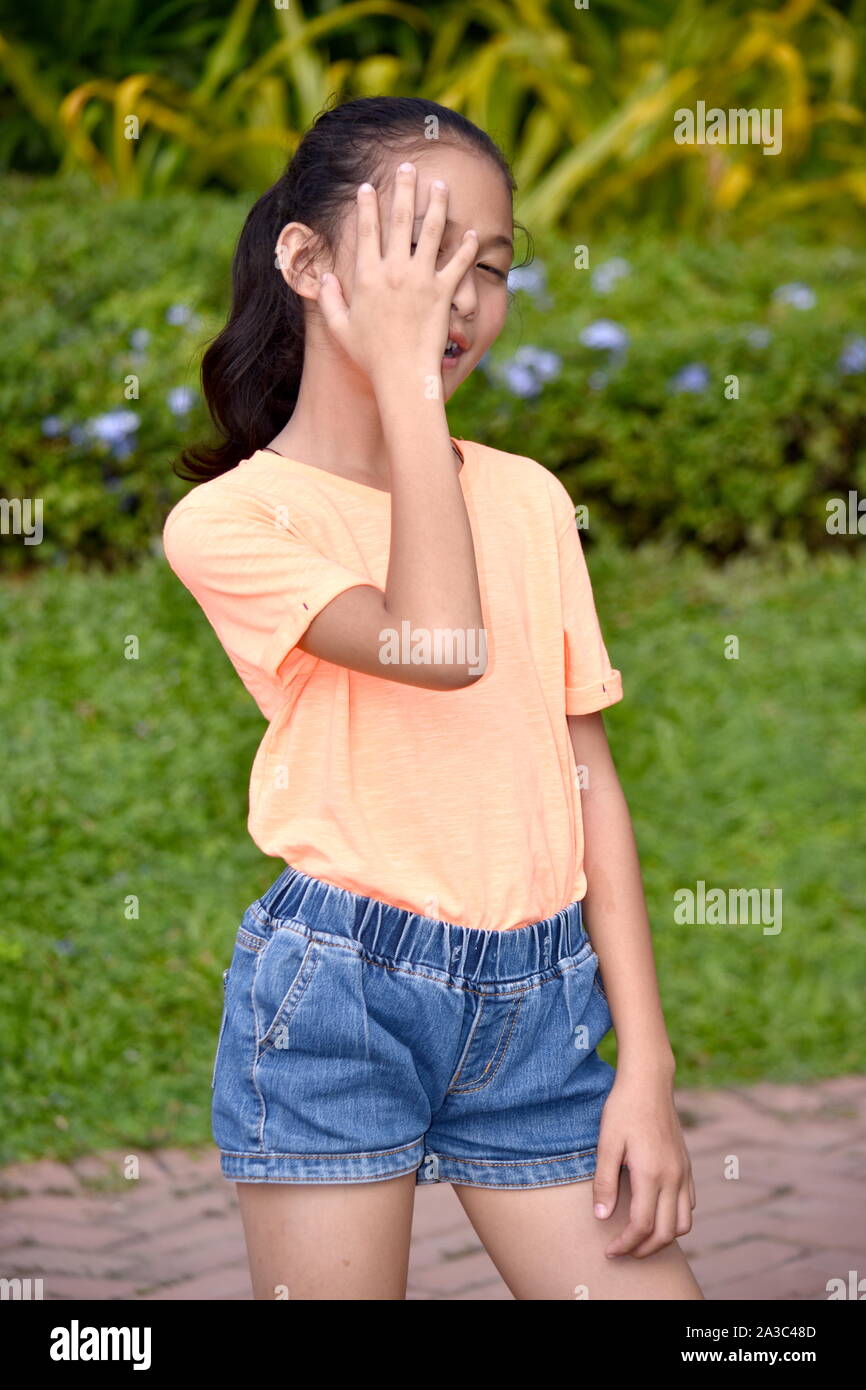 A Pretty Teenage Female Memory Problems Stock Photo - Alamy