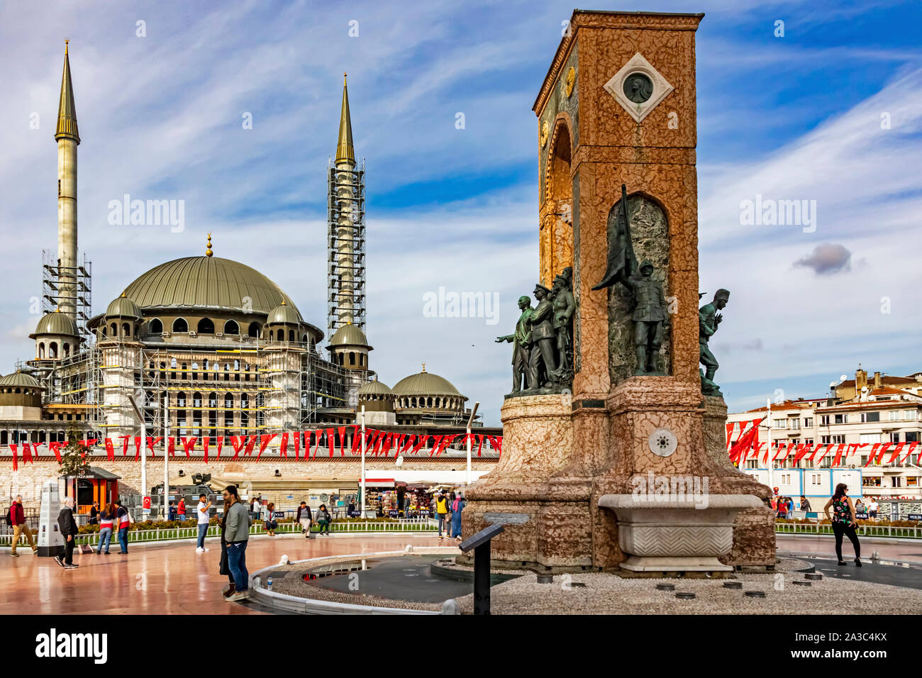 taksim,istanbul,turkey-october 7,2019.View from Taksim Square, Istanbul ...