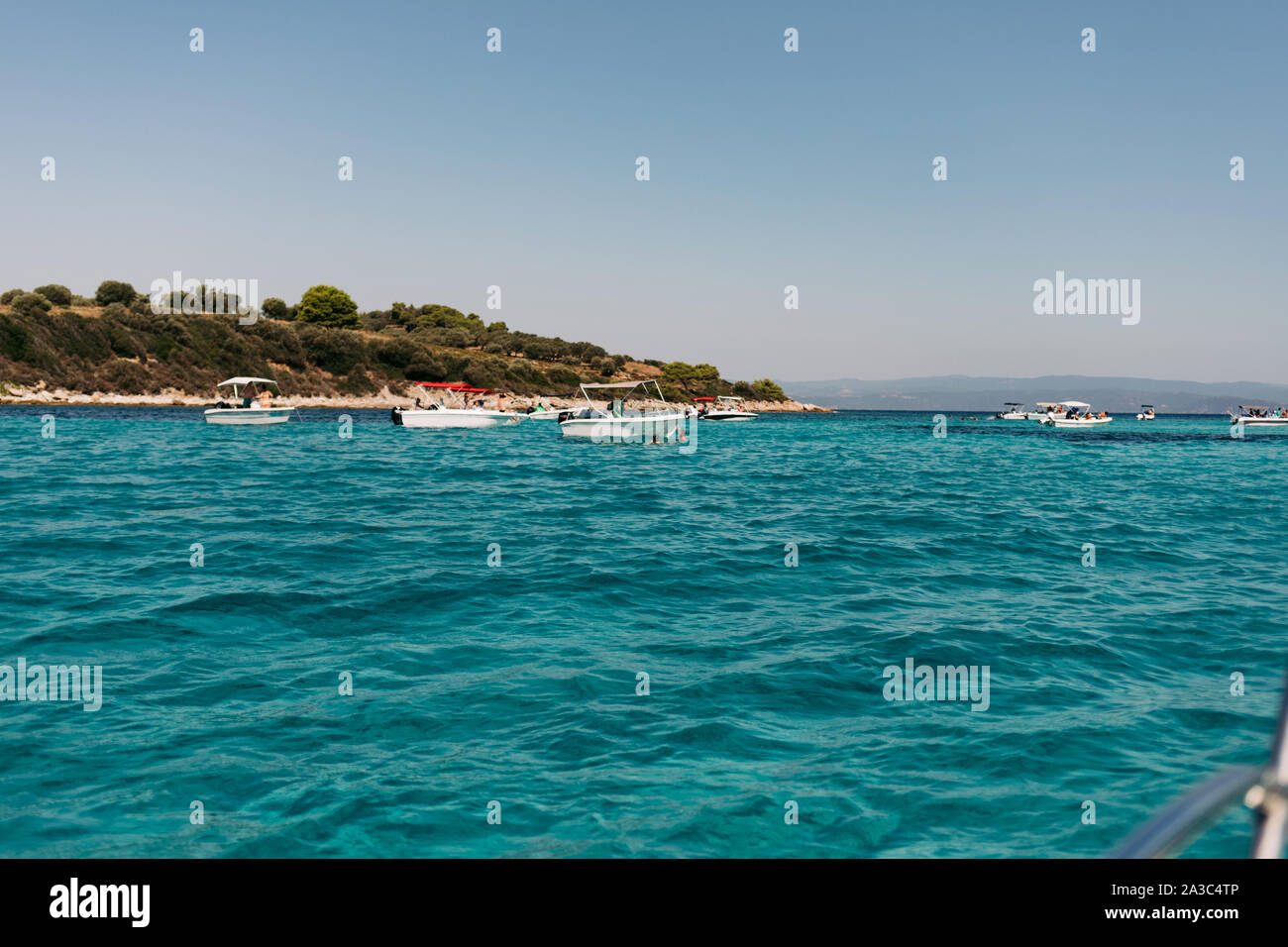 Diaporos island blue lagoon hi-res stock photography and images - Alamy
