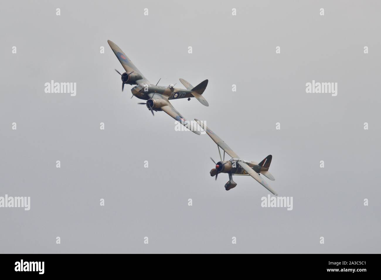 Bristol Blenheim Mk.I (G-BPIV) and Westland Lysander Mk.III V9312 (G ...