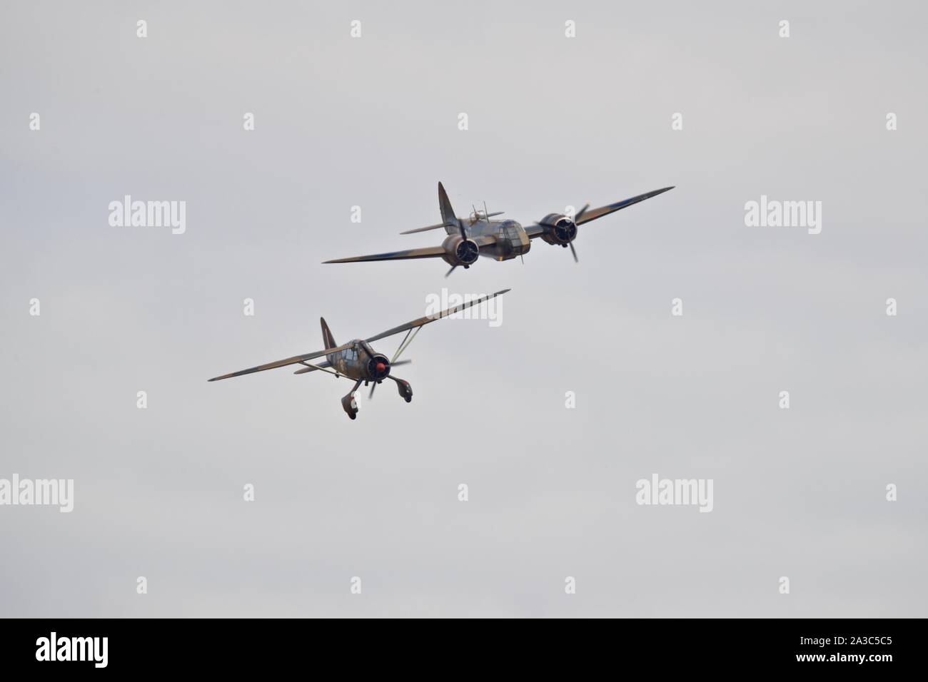 Bristol Blenheim Mk.I (G-BPIV) and Westland Lysander Mk.III V9312 (G ...