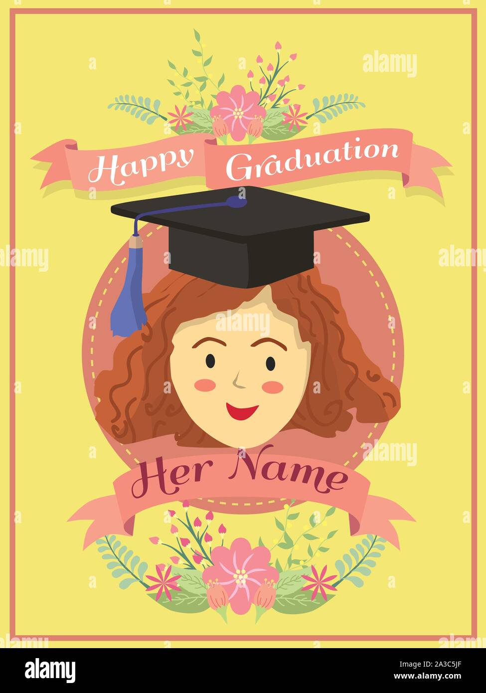 Happy graduates blue Stock Vector Images - Alamy