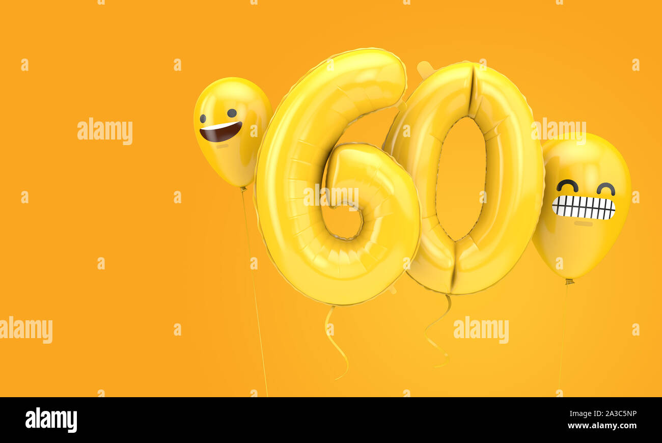 Happy 60 birthday cartoon hi-res stock photography and images - Alamy