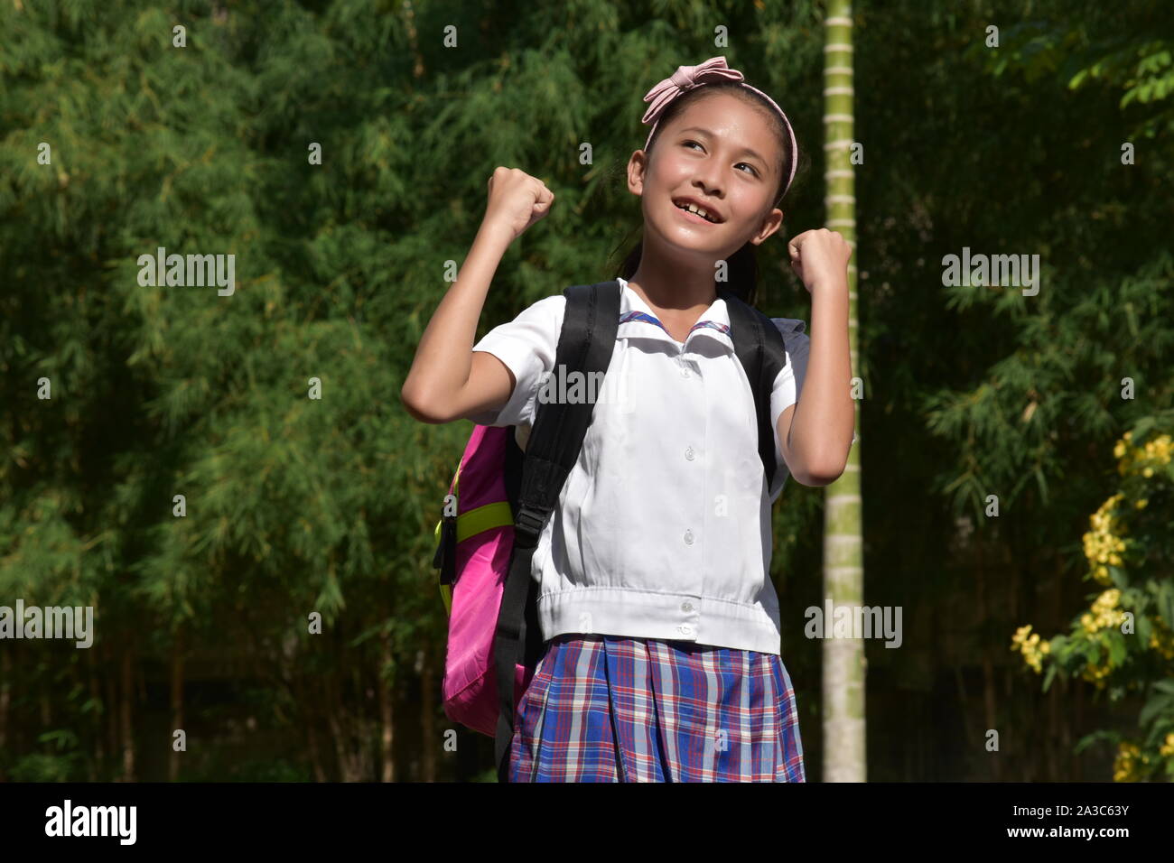 An A Proud Female Student Stock Photo - Alamy