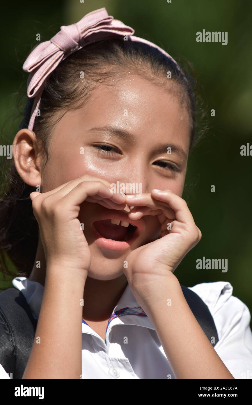 Pupil shouting hi-res stock photography and images - Alamy