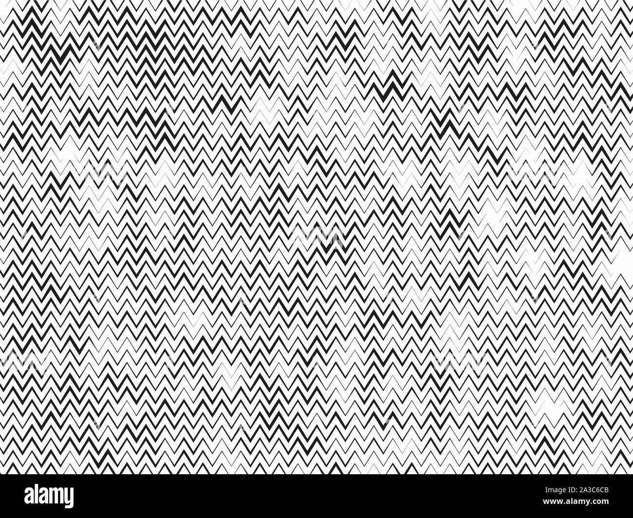Halftone background. Wavy, zig-zag horizontal parallel lines. Abstract monochrome pattern ...