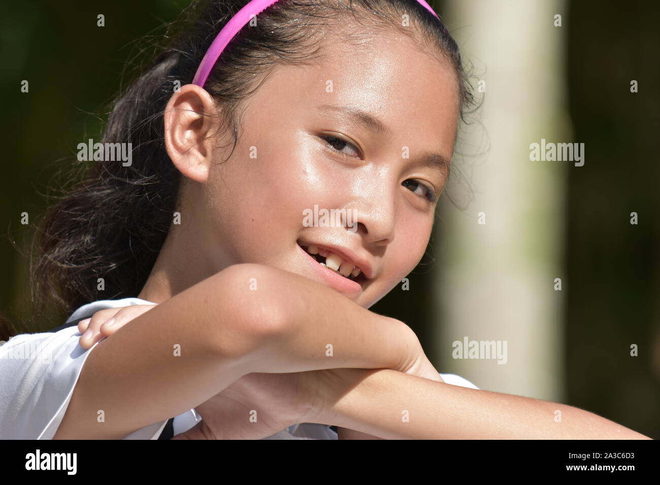 An A Pretty Female Student Stock Photo - Alamy