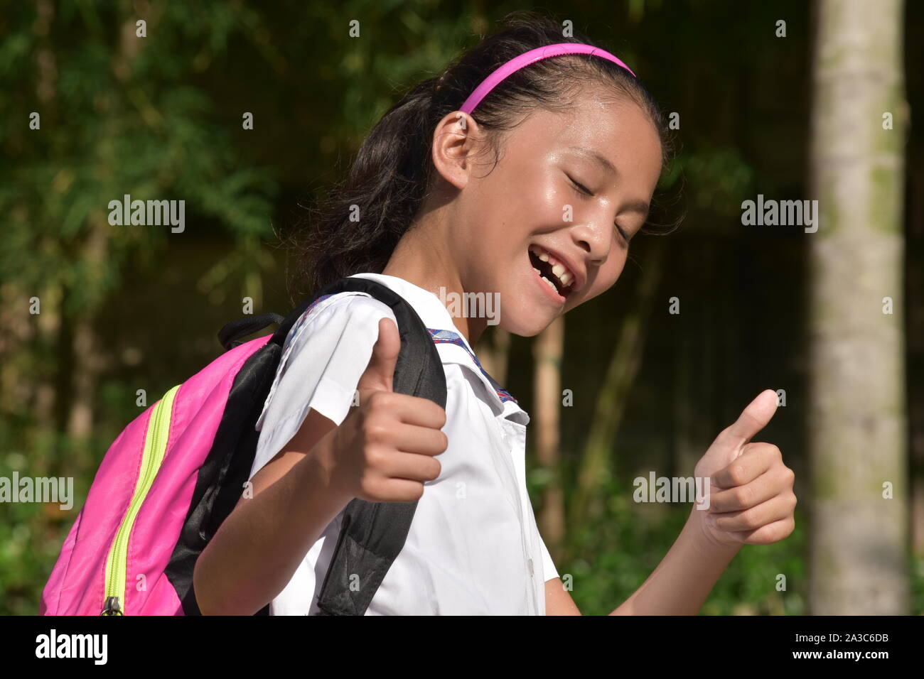 A School Girl And Appreciation Stock Photo - Alamy