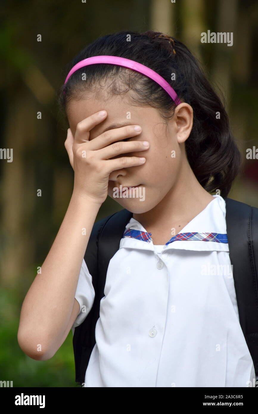 An A Worrisome Young Person Stock Photo - Alamy