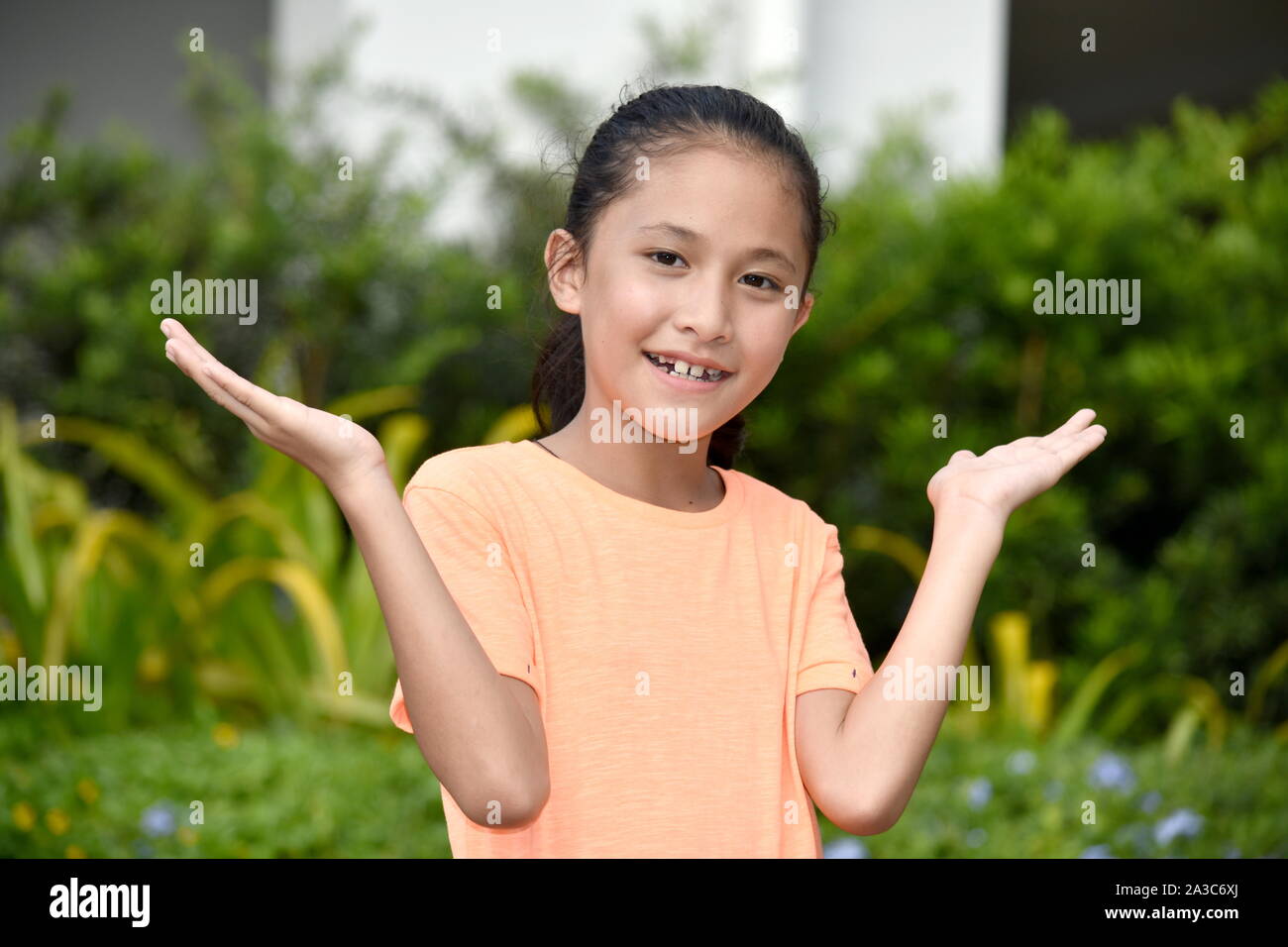 An An Undecided Girl Youth Stock Photo - Alamy
