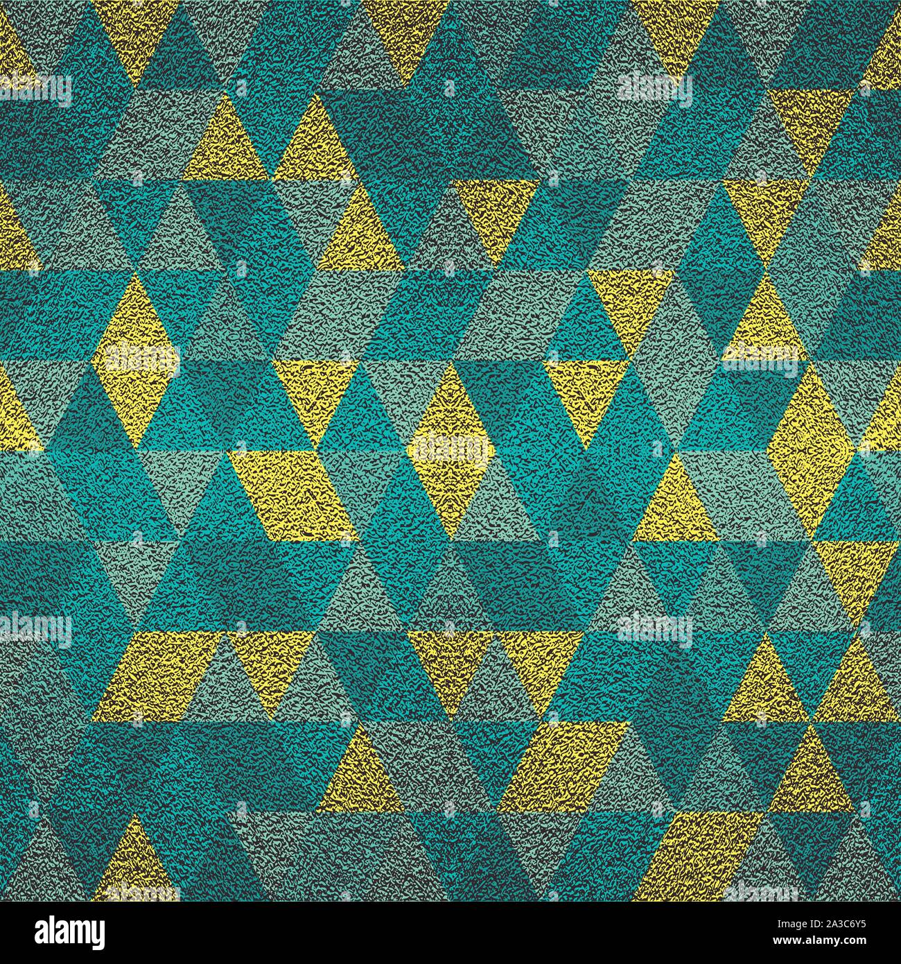 Abstract geometric background with cyan and gold triangles. Vector ...