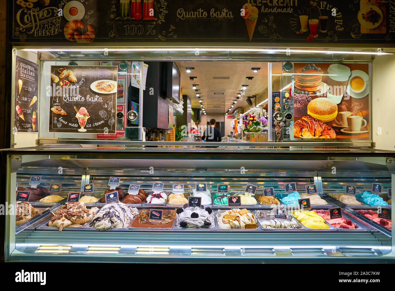 VENICE, ITALY - CIRCA MAY, 2019: ice cream on display in Venice Stock ...