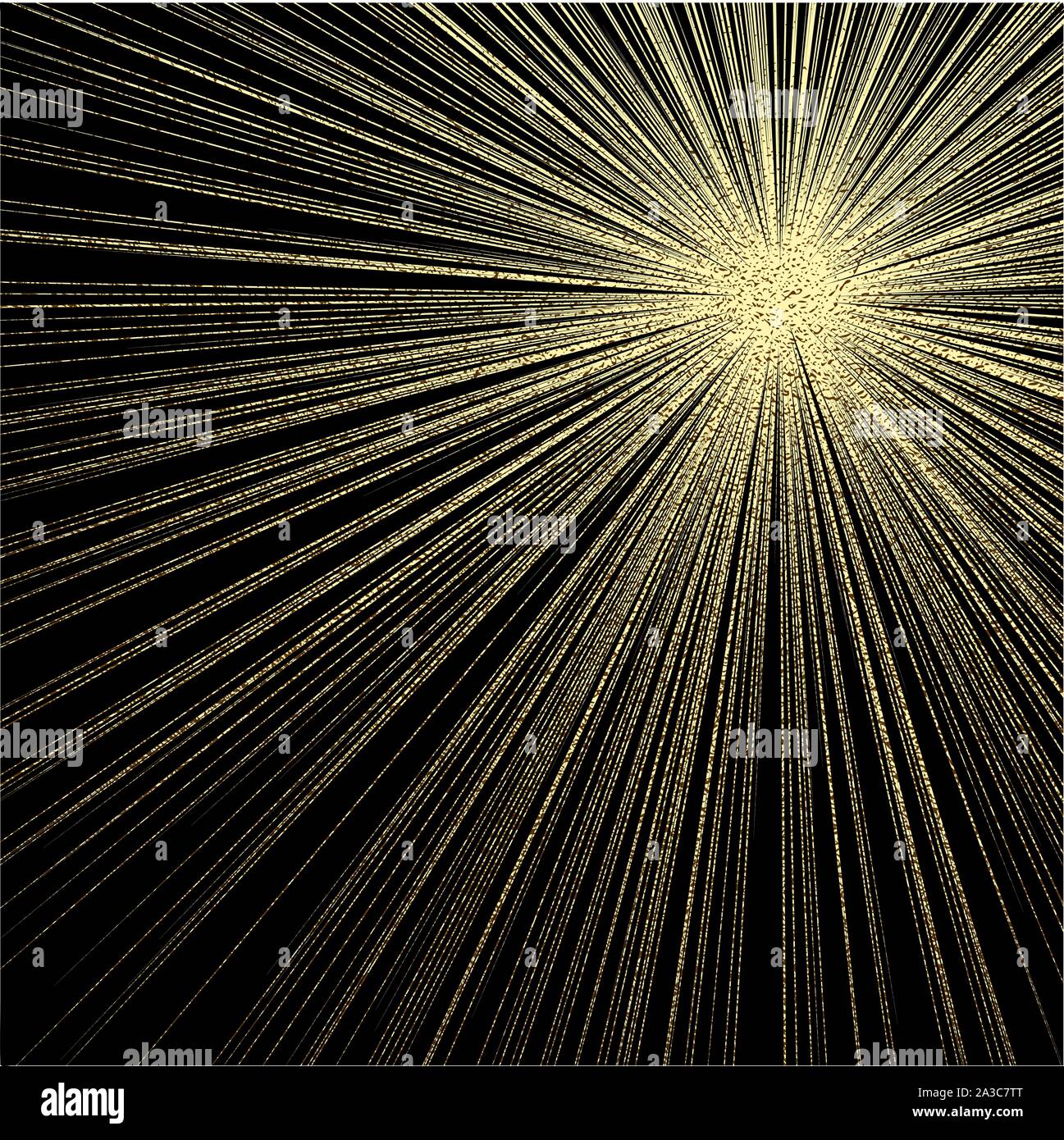 Explosion vector illustration. Sun ray or star burst element with ...