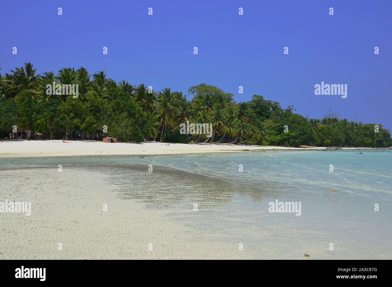 The view of the sea and the beach - tropical climate and crystal clear ...